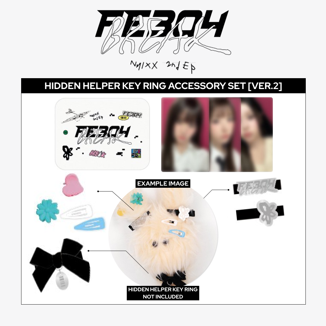 [Pre-Order] NMIXX POP-UP MD HIDDEN HELPER KEY RING ACCESSORY SET VER.2 ...